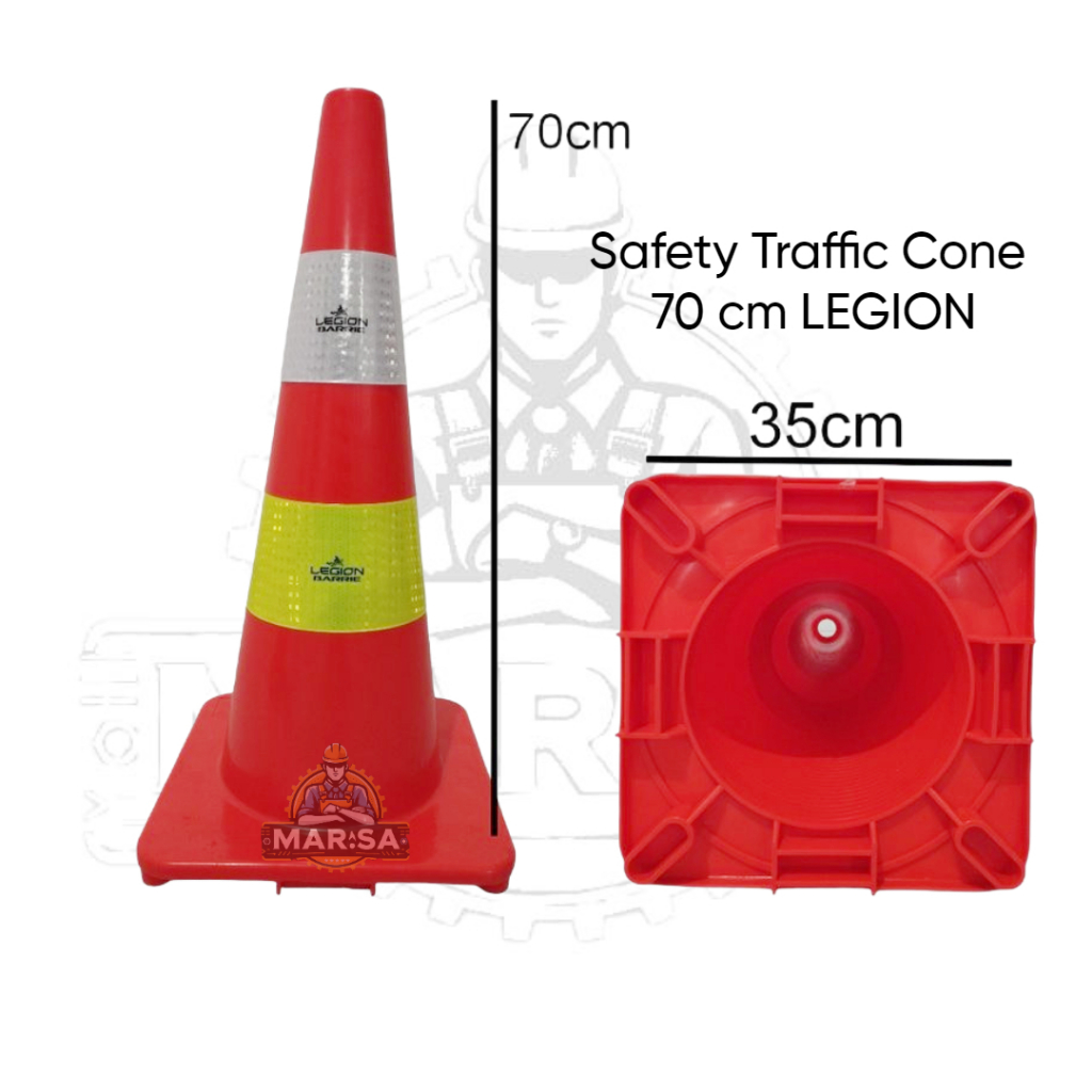 Safety Traffic Cone 70 cm Legion Traffic Cone | Shopee Philippines