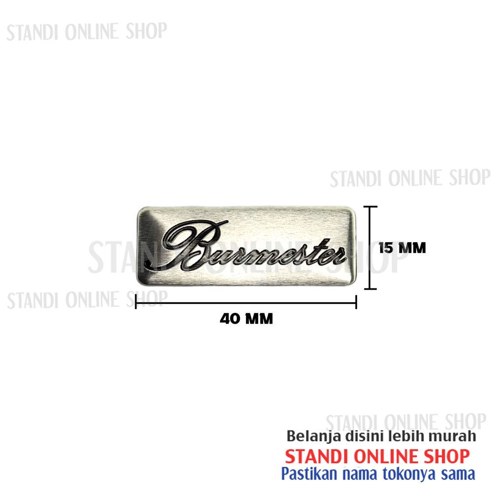 Aluminum Emblem Sticker Decals 3D Logo Burmester Box Audio Speaker ...