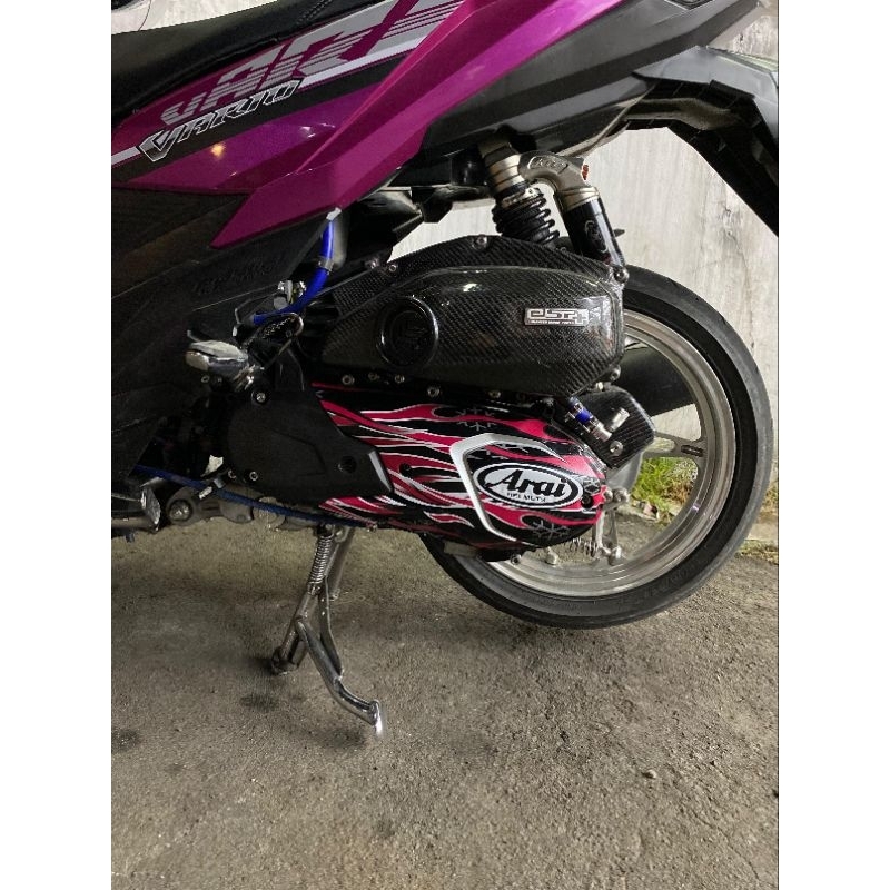 Striping sticker cvt vario led old / vario new gen 1 transparent fire ...