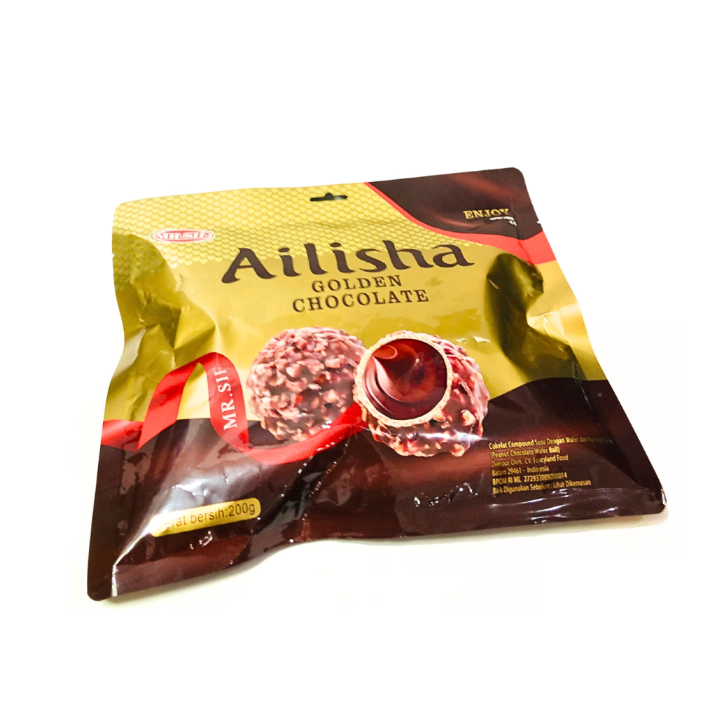 Ailisha Golden Chocolate | Peanut Chocolate Wafer Ball | Ailisha Golden ...