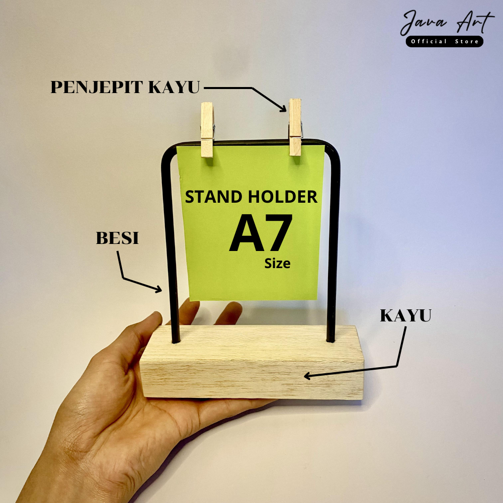KAYU Menu HOLDER STAND A7 PORTRAIT INDUSTRIAL TABLE CALENDAR PHOTO ...