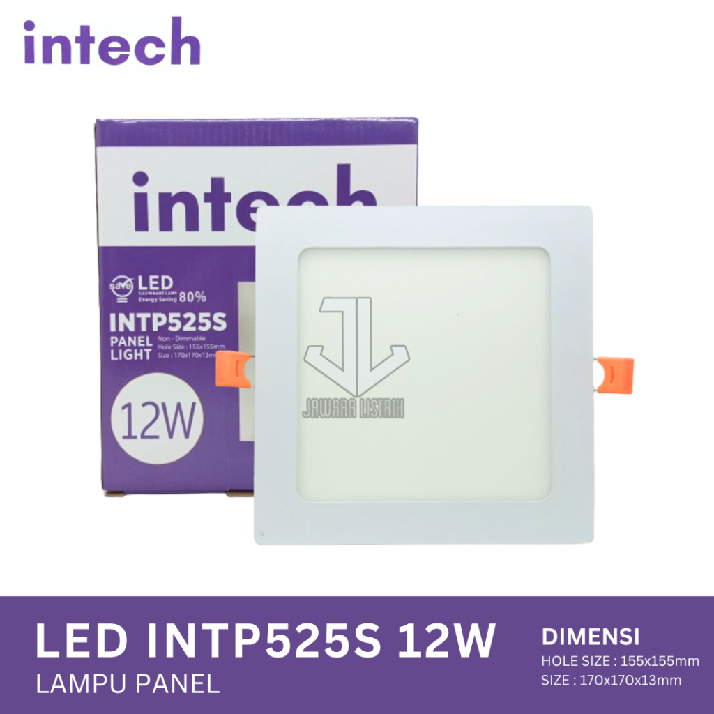 Intech LED PANEL Light INTP525S DOWNLIGHT 12watt Box | Shopee Philippines