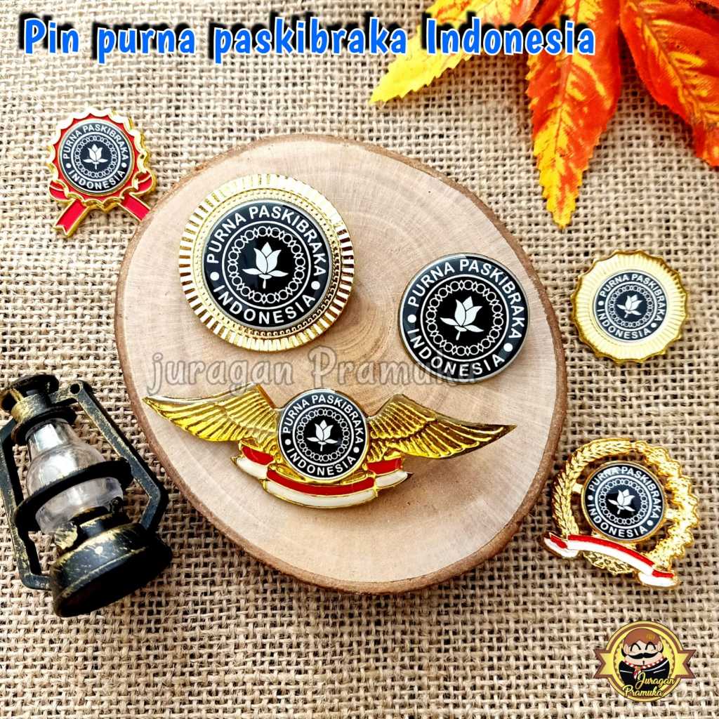 Black Indonesian flag-raising PPI Pin all variants [033] | Shopee ...