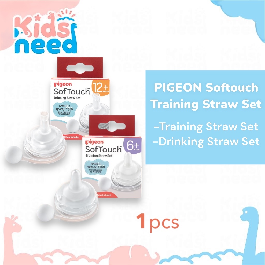 Pigeon Softouch Training Straw Set/Drinking Straw Set/Pigeon Wideneck ...
