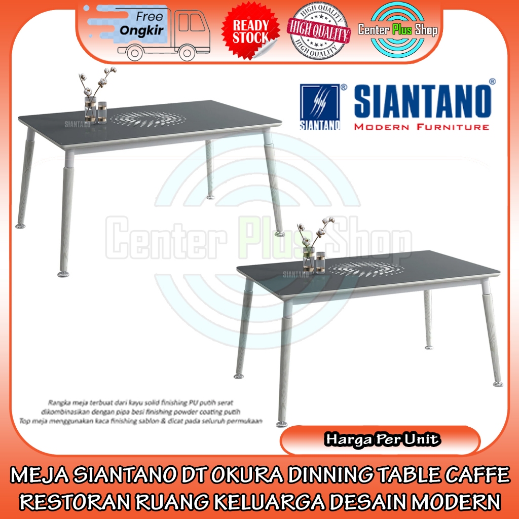 [Instant] Siantano Table Okura Dining Table Cafe Restaurant Family Room ...