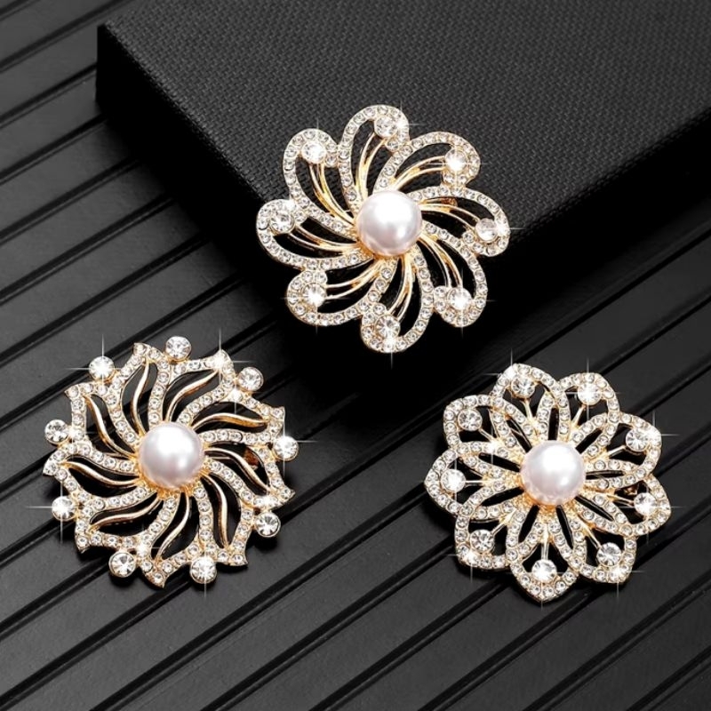 Big Pearl Brooch/Chest Brooch/Contemporary Viral Luxury Hijab Brooch ...