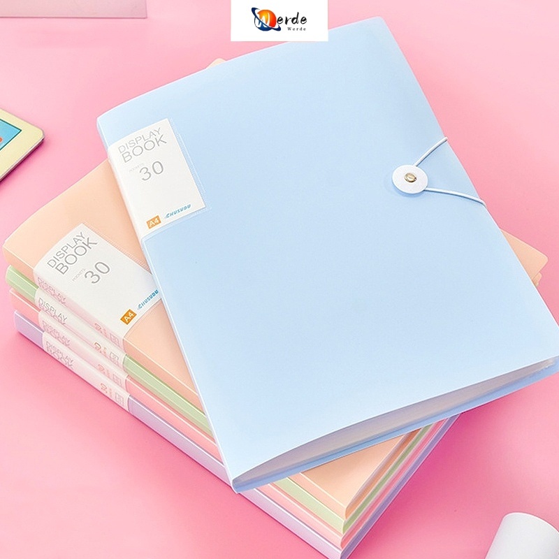 30 Pages Clear Holder A4 Folder Document Keeper Document Folder File ...