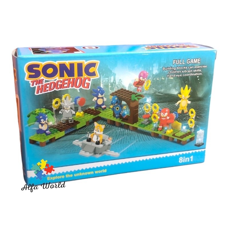Sonic The Hedgehog Children's Toys Character Block Brick diy ...