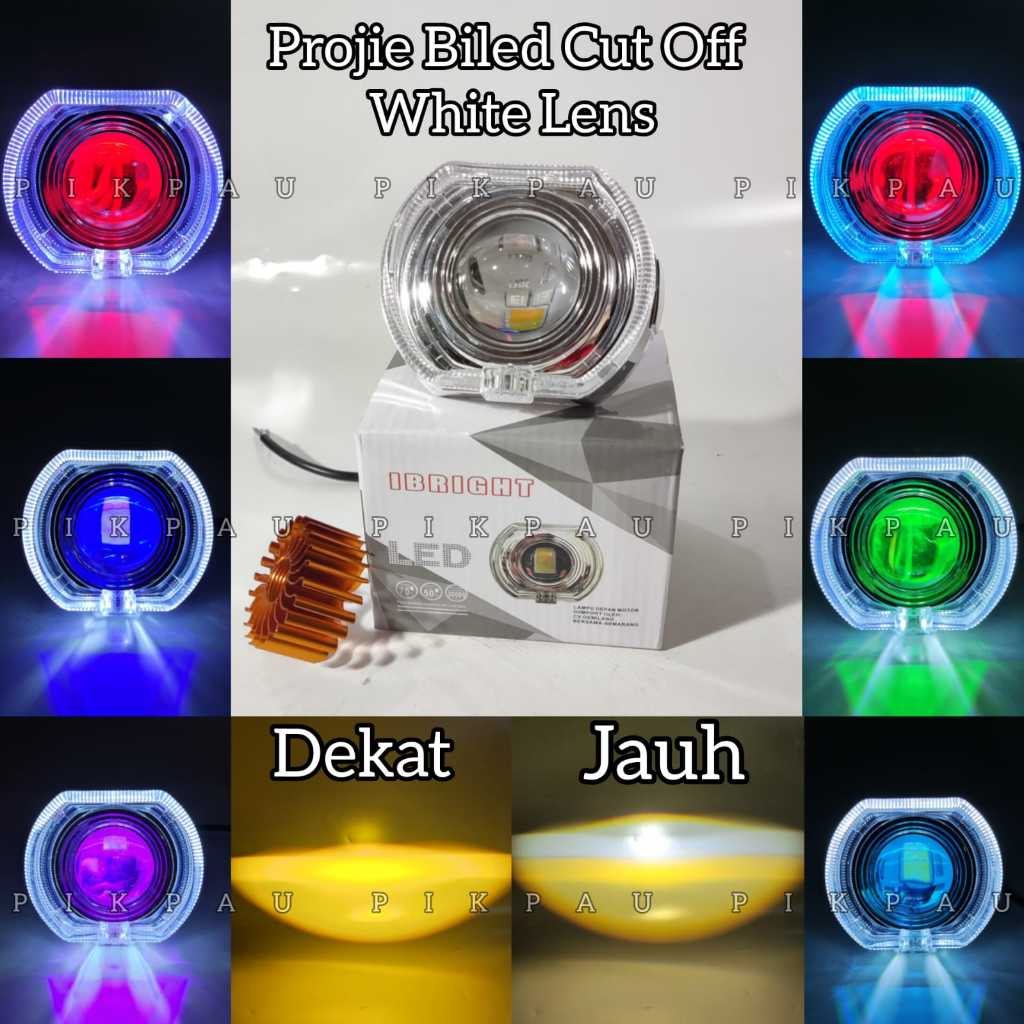 Ibright Lamp Biled Projie Cut Off 4.5inc With Shroud And Devil Eye Full ...
