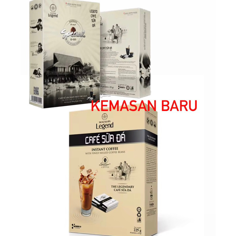 Vietnam COFFEE NGUYEN LEGEND CAPHE SUA DA CONTENTS 9 sachets | Shopee ...