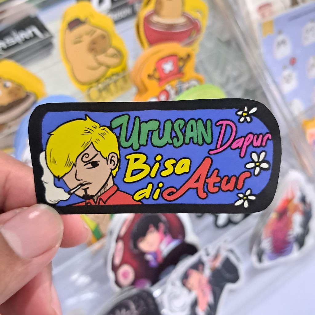 Small METAL | Anime Angkot Sticker | One Piece Sanji Meme | Shopee ...