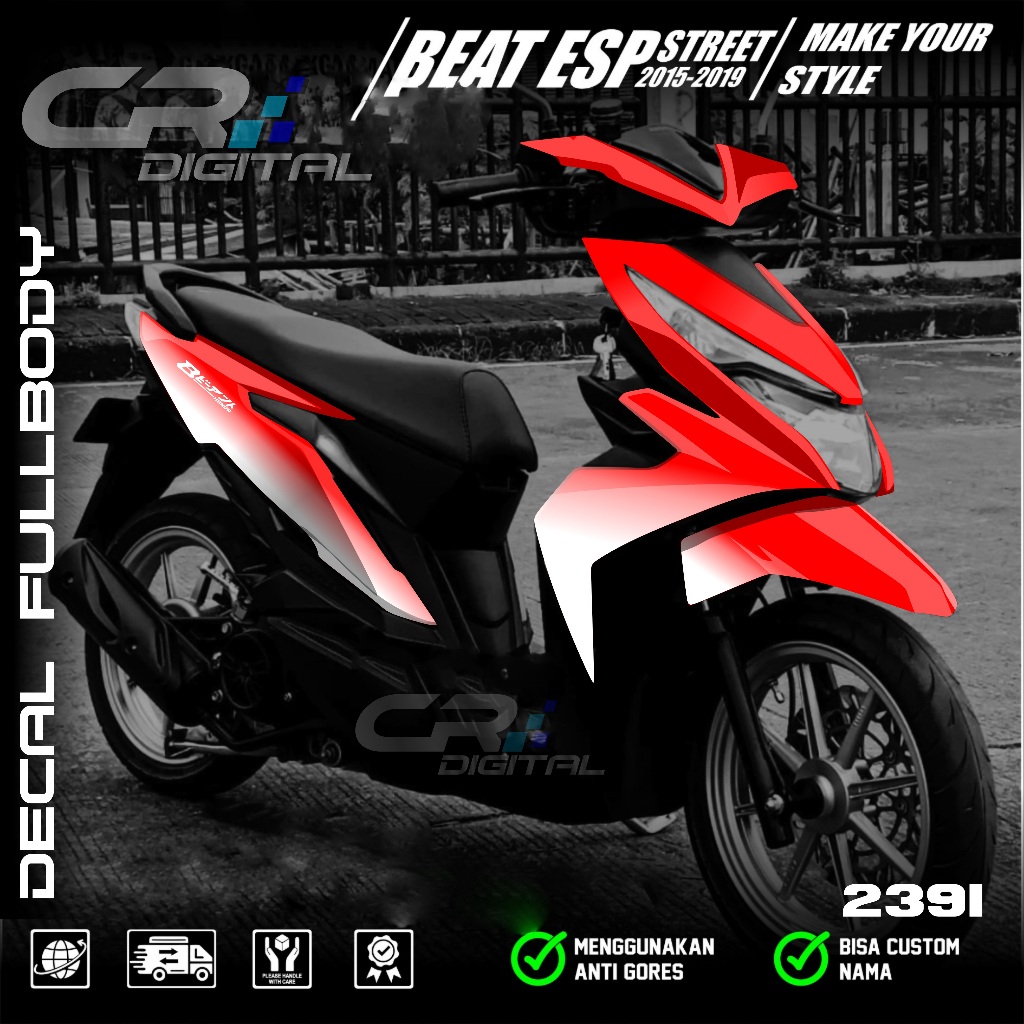 Decal Sticker Beat Street Fullbody Beat Esp Street Fi 2016 2017 2018 ...