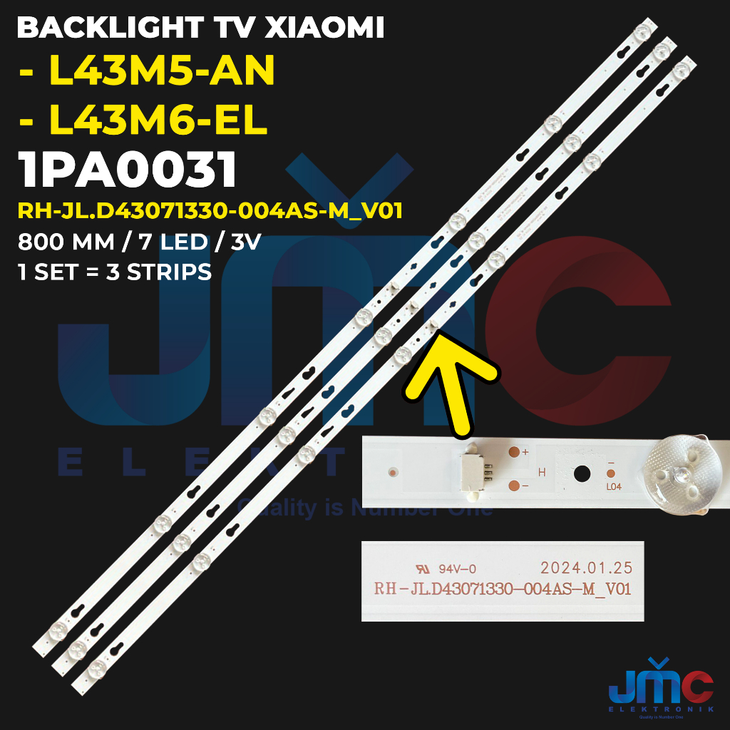 Xiaomi 43 Inch TV Backlight L43M5-AN L43M6-EL L43M6-EI L43M5 AN ...