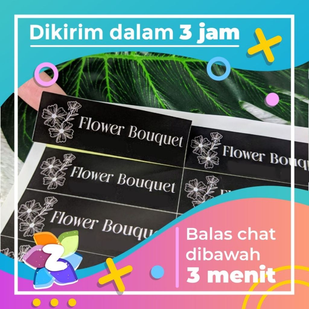 Spc 1 3-7 Print Logo Sticker Custom Sticker Label | Shopee Philippines