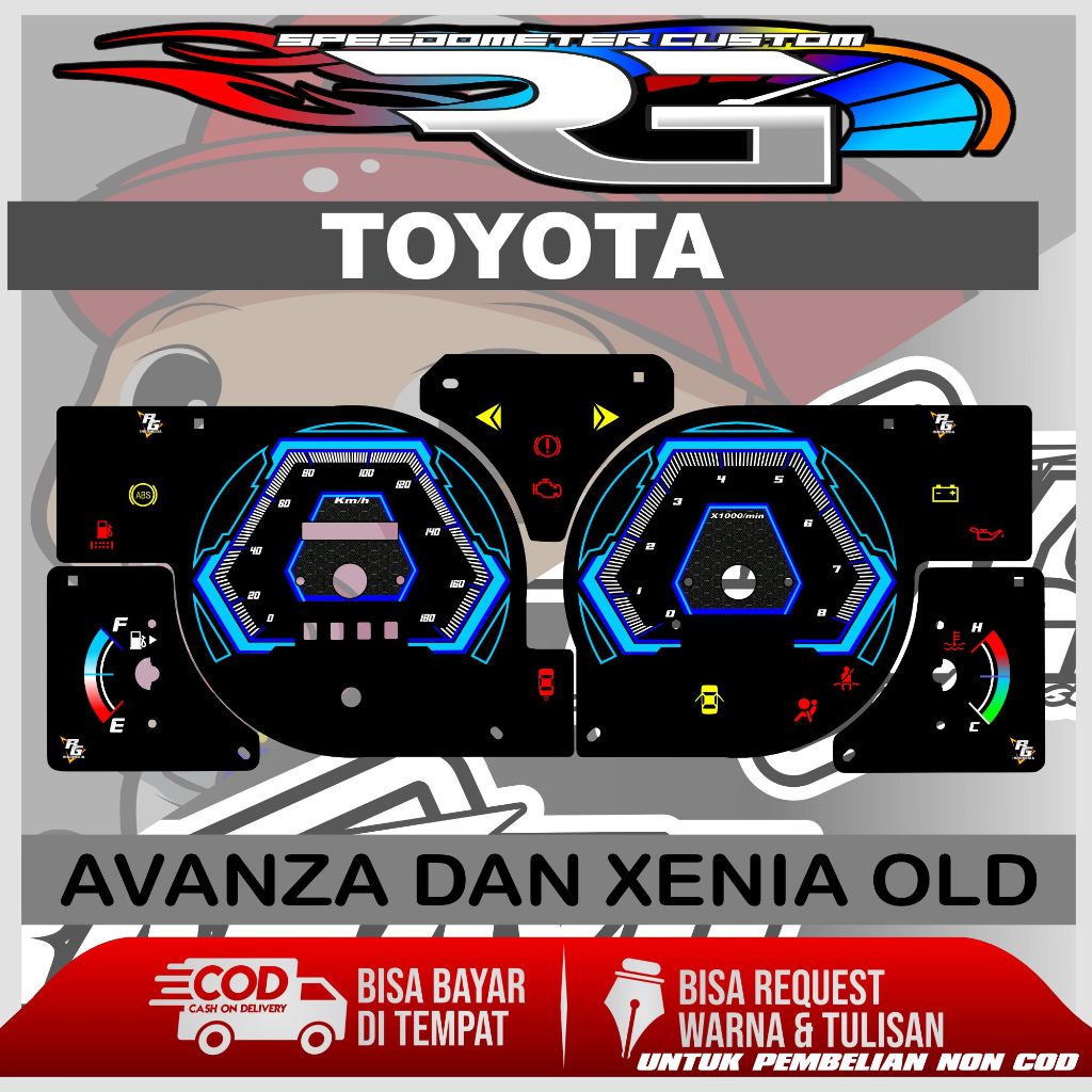 Toyota AVANZA OLD CUSTOM SPEEDOMETER BOARD | Shopee Philippines