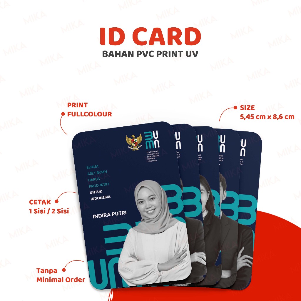 Premium PVC ID CARD SIGN CARD NAME CARD PRINT UV FULL PRINT | Shopee ...