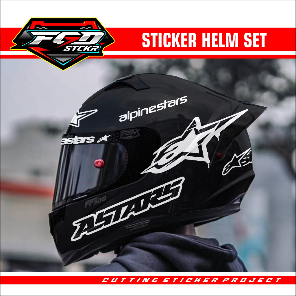 Helmet STICKER - CUTTING STICKER ASTARS SET FOR HELMET | Shopee Philippines