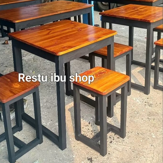 KAYU Dining table, cafe table, canteen table, Dutch teak wood ...