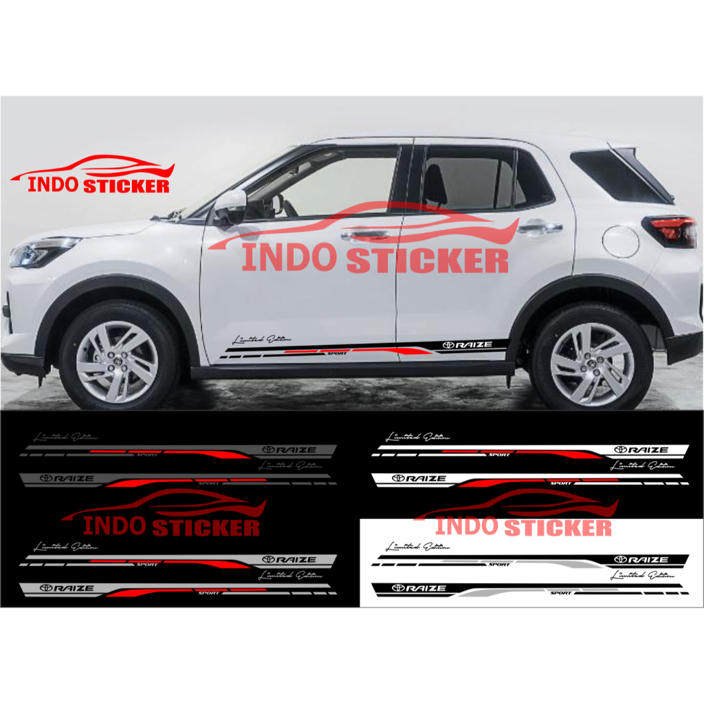 Toyota raize car sticker cutting raize car list sticker | Shopee ...