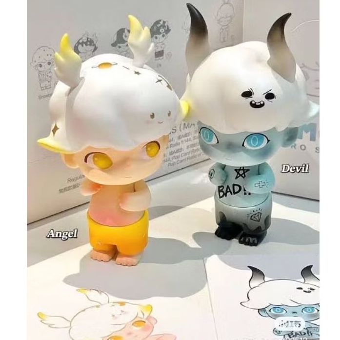 Dimoo Retro Series Angel Devil Figure original Pop Mart | Shopee ...
