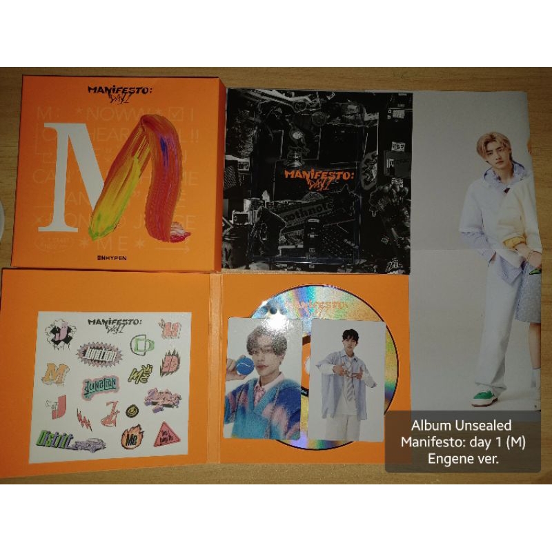 Official ALBUM UNSEALED ENHYPEN Manifesto: Day 1 ENGENE VER/WEVERSE VER ...