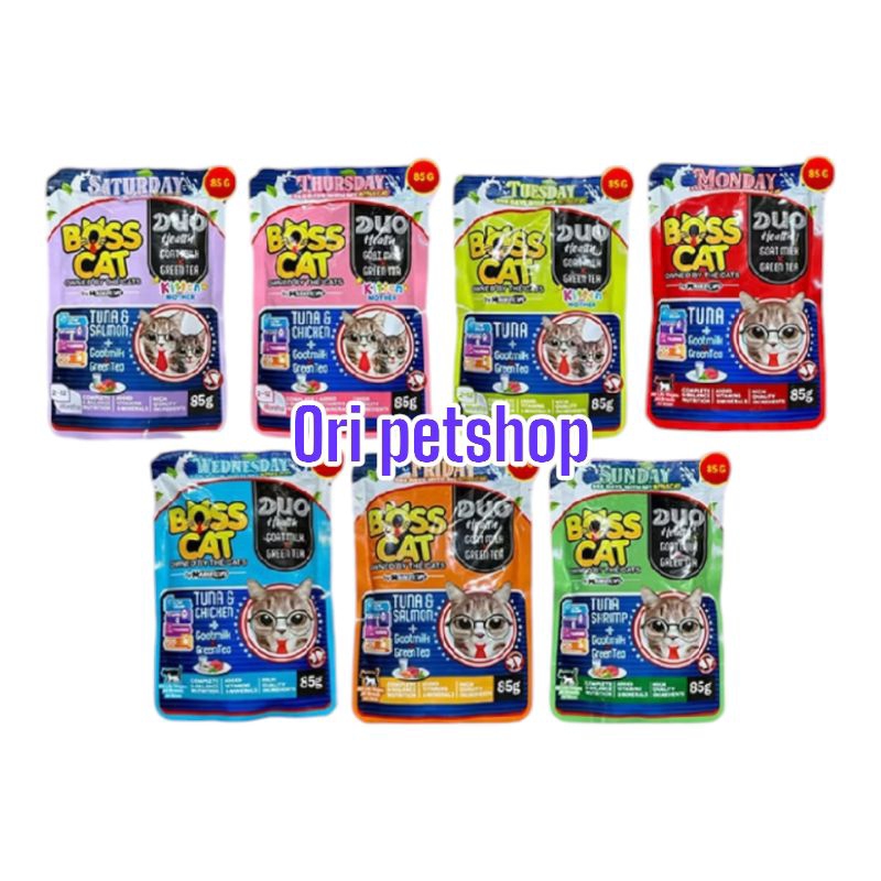 BOSS CAT pouch 85gr | Bosscat brand wet cat food sachet | Shopee ...