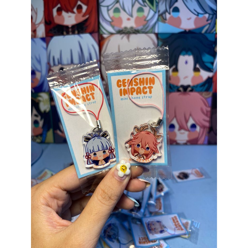 MINI STRAP HP BAG CHARM GENSHIN IMPACT V2 DOUBLE SIDE | Shopee Philippines
