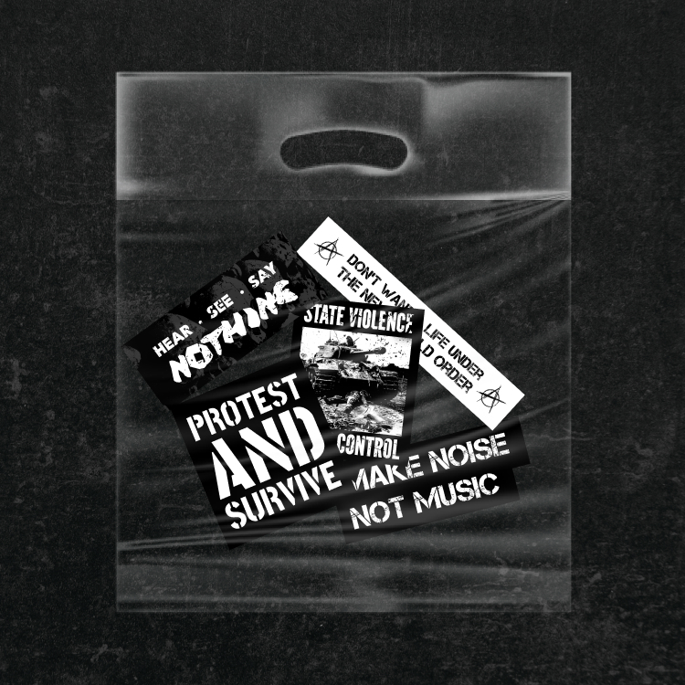 Discharge Band Punk Quotes Lyrics Vinyl Waterproof Sticker | Shopee ...