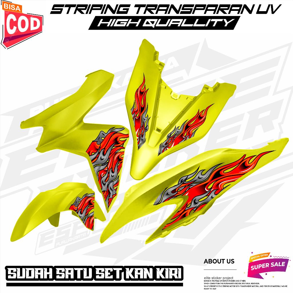 Striping Transparent Variations HONDA VARIO 125 150 LED NEW 2020 ...