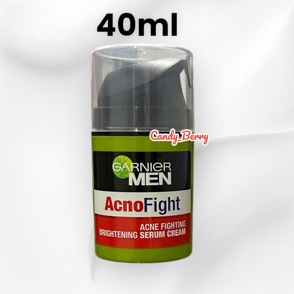 Garnier MEN Acno Fight Acne Fighting Brightening Serum Cream 40ml 40 ml CandyBerry Cream ...