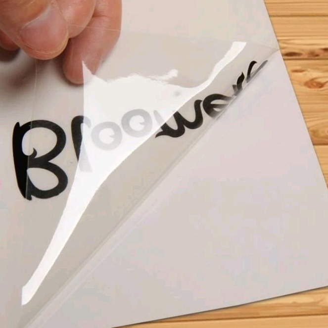 1st Day Anniversary PRINTING Transparent Clear Sticker LARGE FORMAT ...