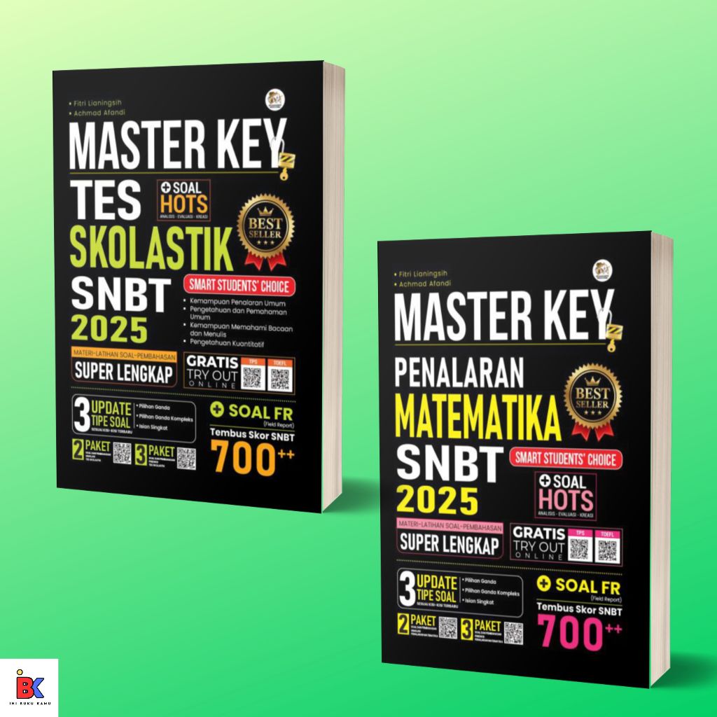 2025 SNBT Scholastic Test/Mathematics Reasoning Master Key Book Package ...