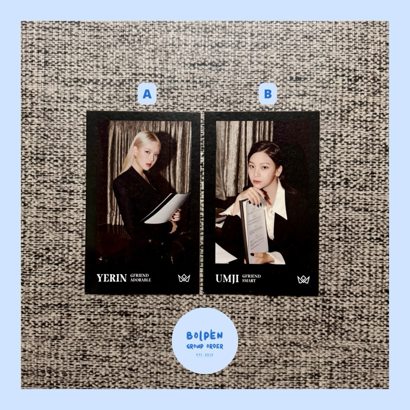 Business Card Photocard GFRIEND 3rd Full Album Walpurgis Night WN Sowon Yerin Eunha Yuju Sinb ...