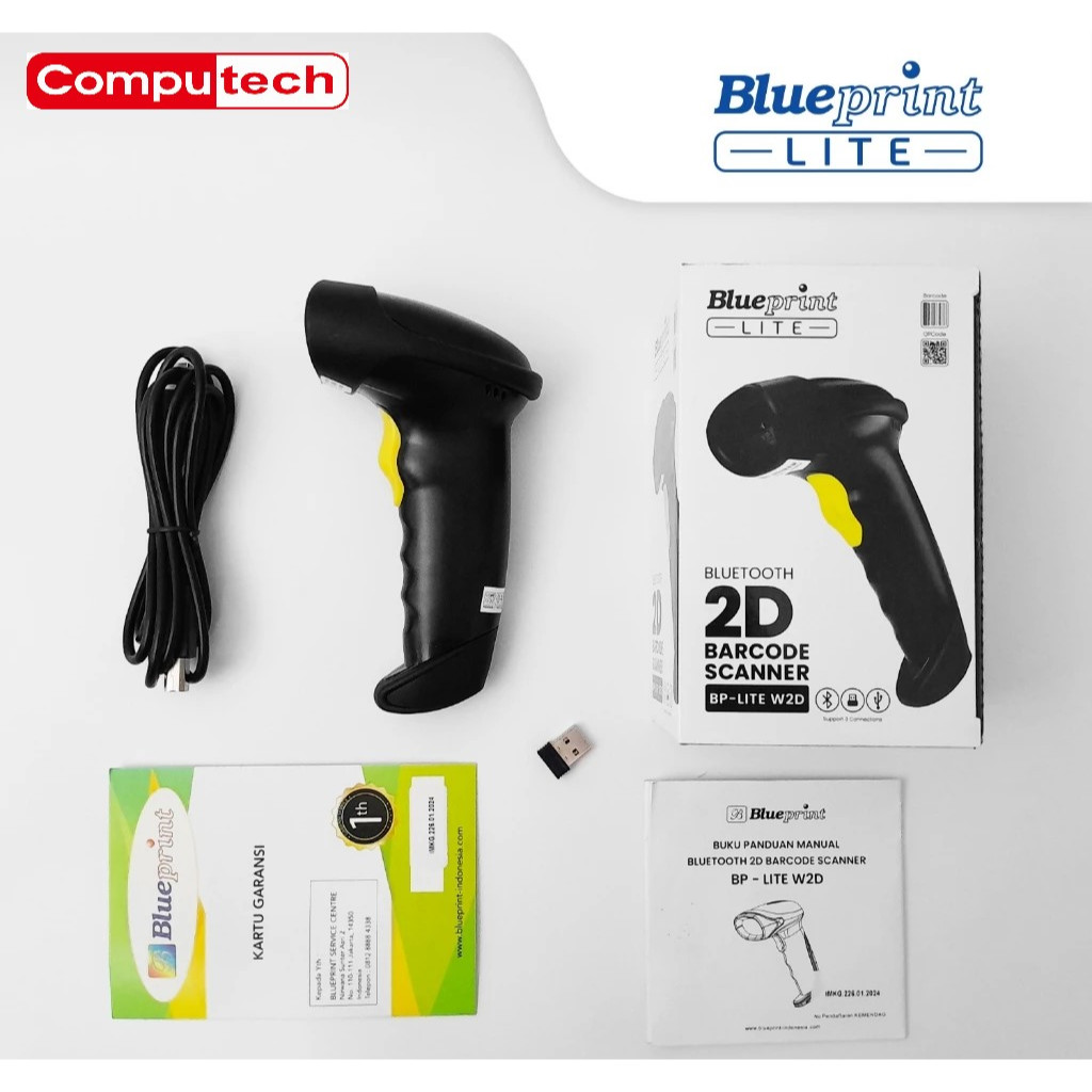 Barcode Scanner 2D Blueprint Lite W2D Auto Scan USB+BT+Wireless ...