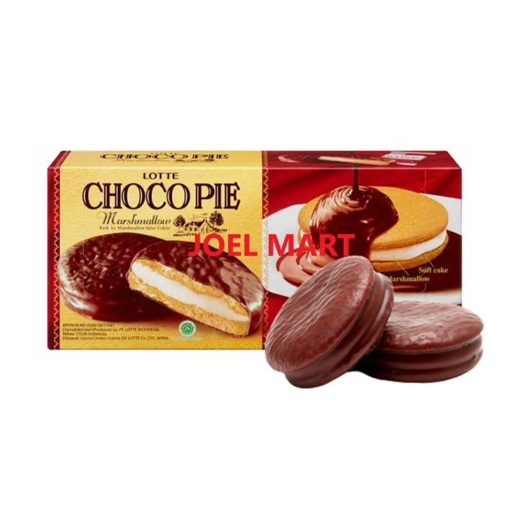 Lotte CHOCOPIE MARSHMALLOW 1 BOX Contains 12 Packs/CHOCO PIE | Shopee ...