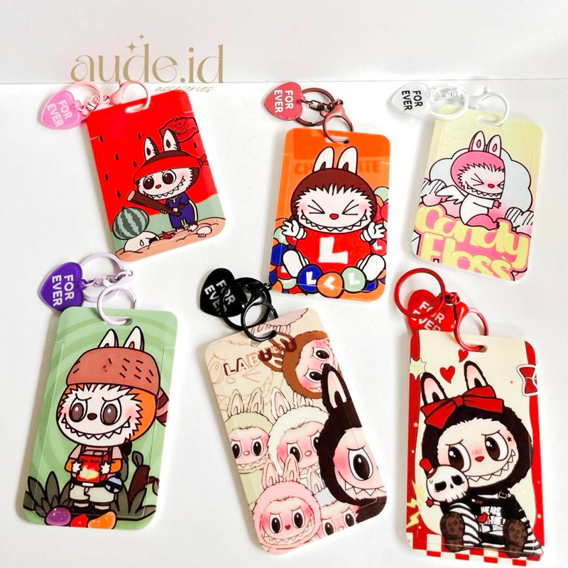 GANTUNGAN Aude - Labubu Card Holder | Premium Labubu Name Tag | Card hanger | Labubu The Monster ...