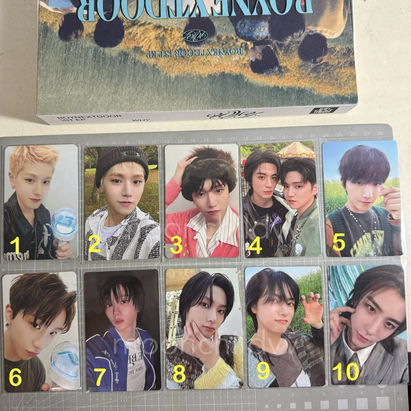 Boynextdoor Official Photocard WHO WHY HOW Leehan Sungho Jaehyun Taesan ...