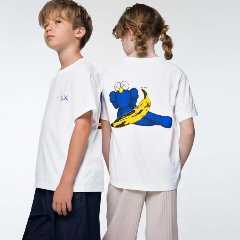 KAWS CHARACTER CHILDREN'S T-SHIRT + WARHOL BANANA | Shopee Philippines