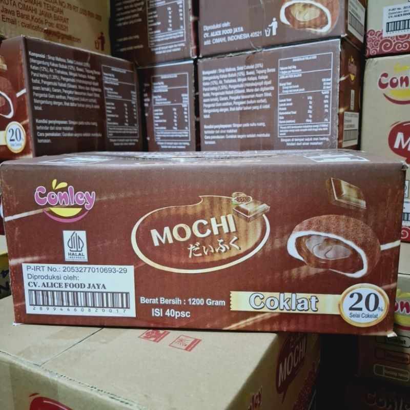 Conley Mochi / super premium chocolate Mochi contains 40 pcs per box ...