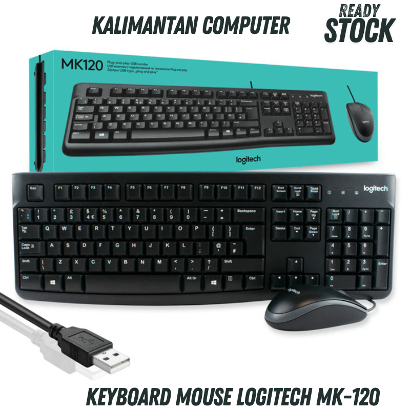 Logitech MK-120 MOUSE KEYBOARD | Shopee Philippines