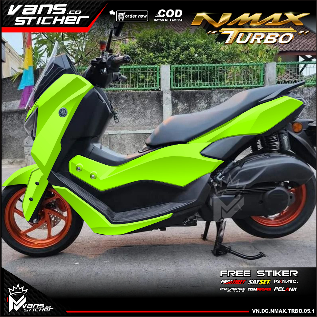 Sticker Decal YAMAHA NMAX TURBO NEW 2024 - Sticker Full Body NMAX TURBO ...