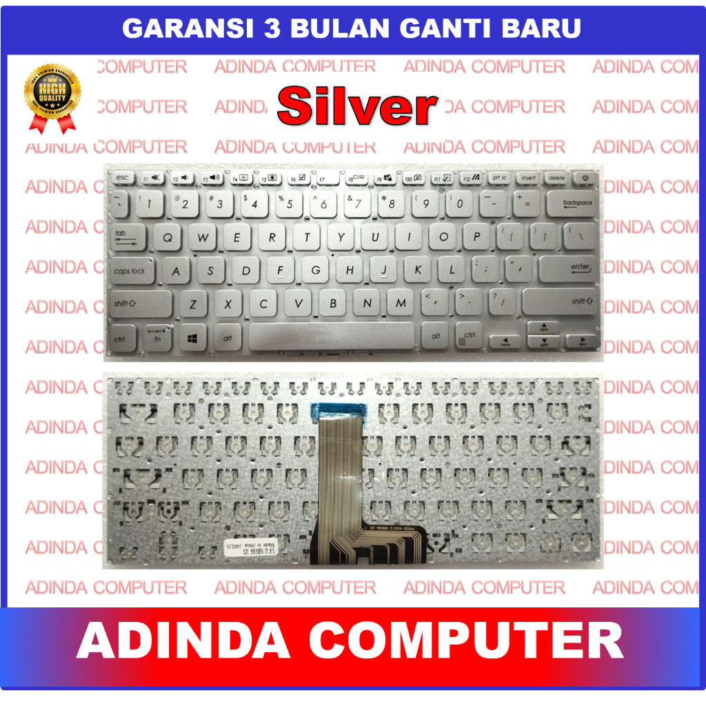 Asus X409 X415 X415J X415JA X415M X415MA M415 Silver Keyboard | Shopee ...