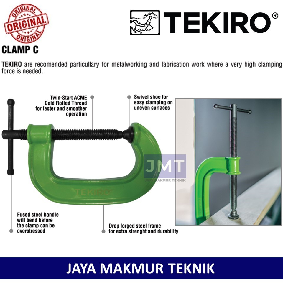 Tekiro Clamp C Clamp Clamp Model C Clamp 5" Original | Shopee Philippines