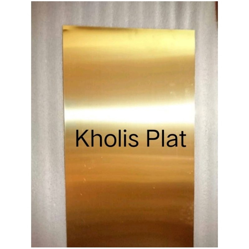 1mm thick brass plate measuring (10cm x 10cm) - (36cm x 120cm) | Shopee ...