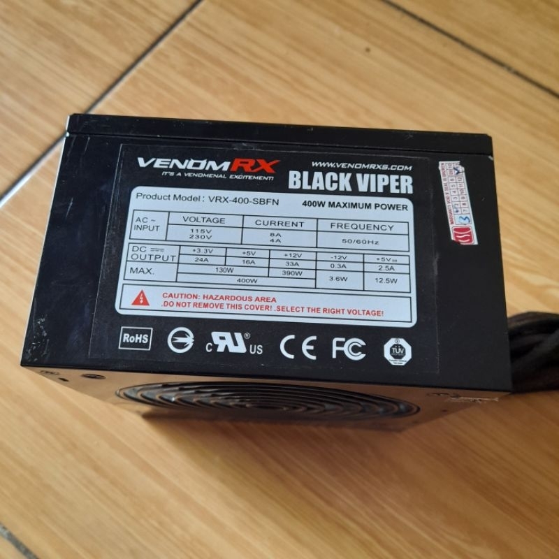 Power Supply Venom RX 400W (minus) | Shopee Philippines