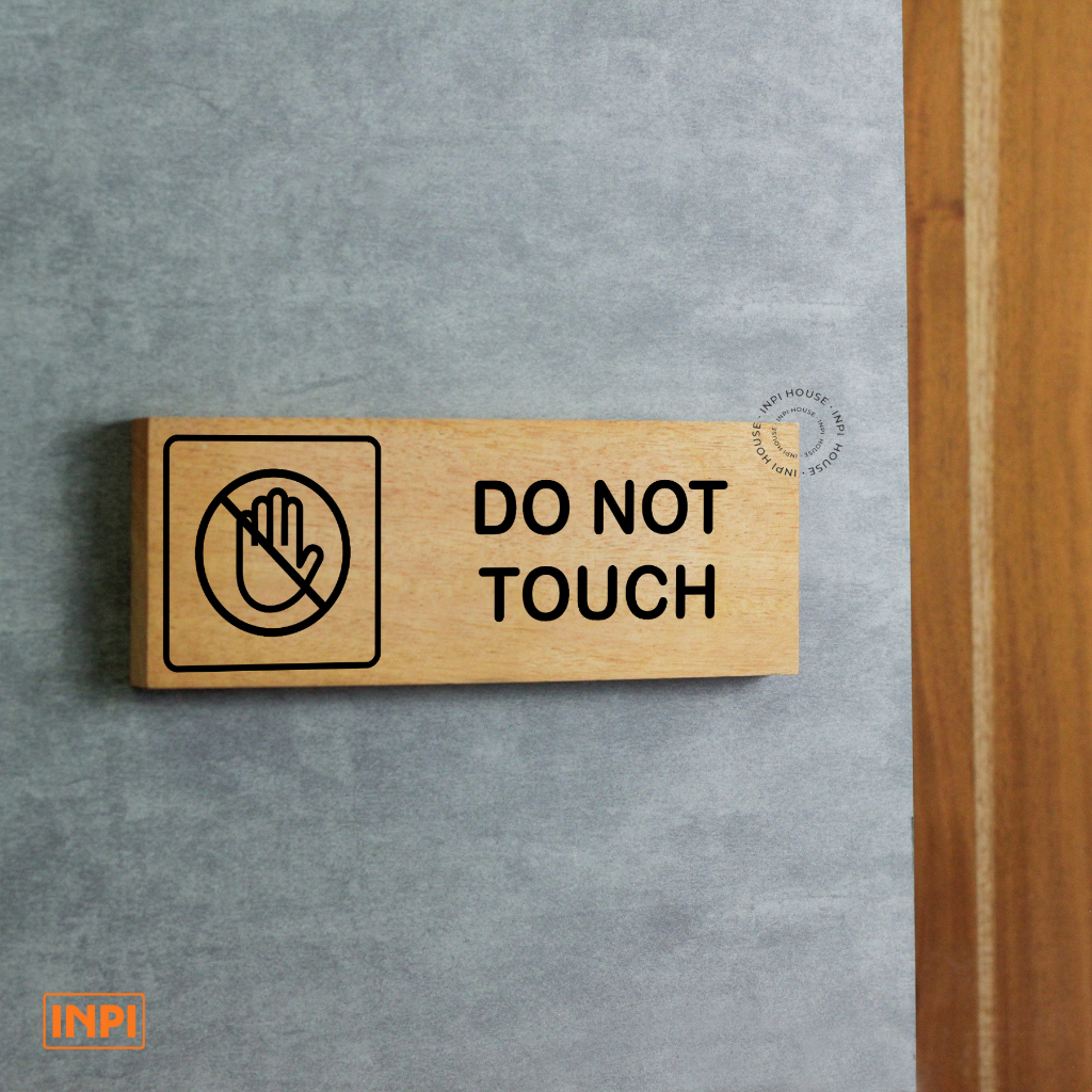 Do not touch signage - no touching sign - wall sign | Shopee Philippines