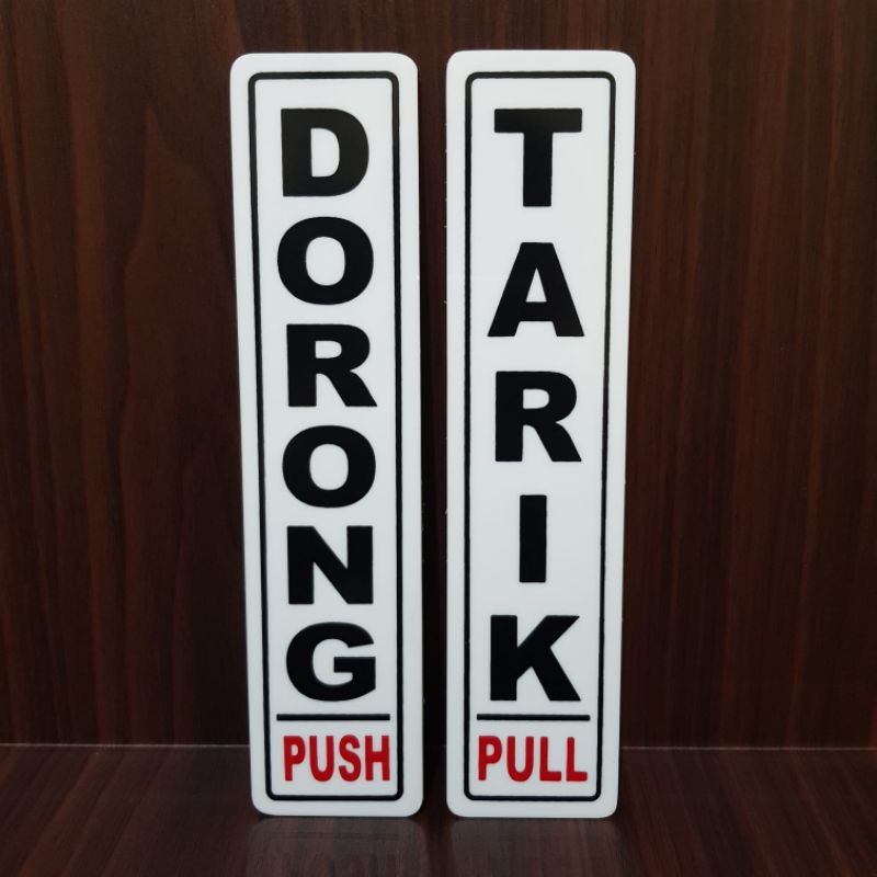 Acrylic sign Pull & Push Board | Shopee Philippines