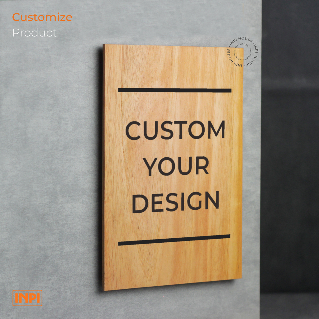 INPI - Custom Mahogany Wood Sign Portrait Trim Sticker | Shopee Philippines