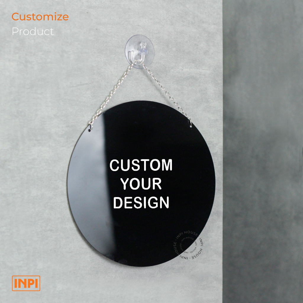 Custom signage - custom acrylic sign - custom Your Own Design - round ...