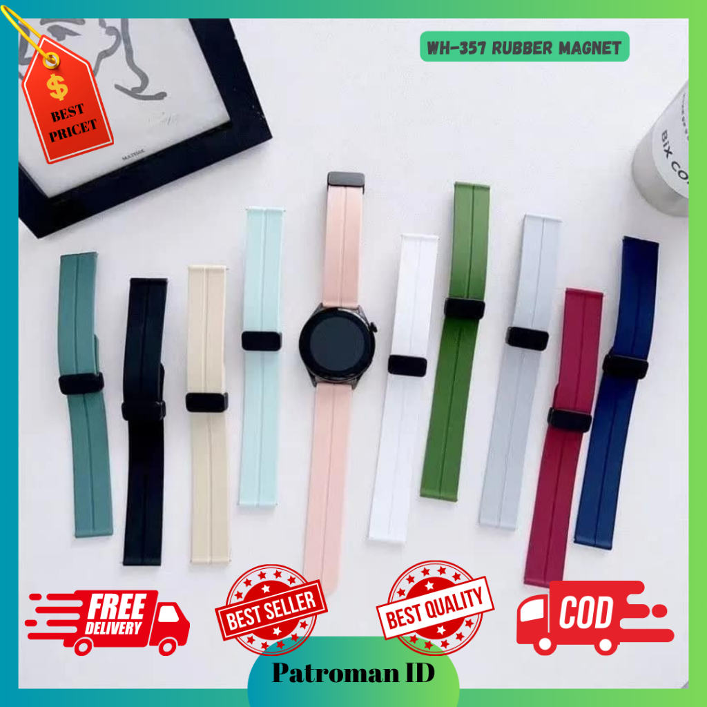 Rubber Watch STRAP MODEL MAGNET SOFT SILICONE STRAP 20MM 22MM ...